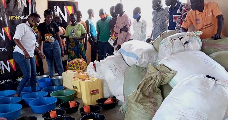 Bidi Bidi camp donations. – Vision Group